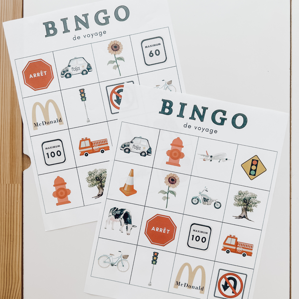Activité à télécharger - Bingo en auto – Bajoue